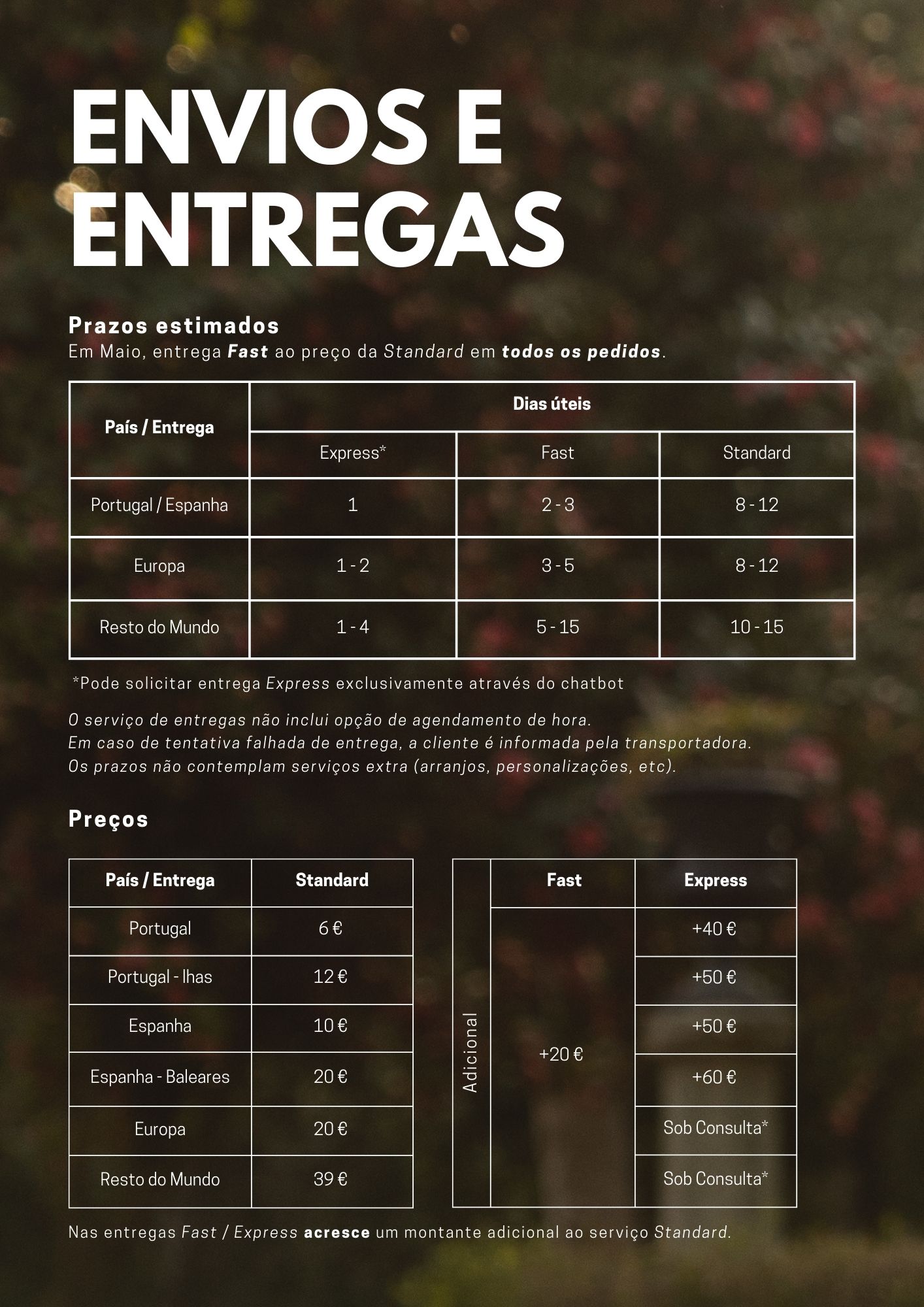 ENVIOS E ENTREGAS